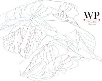 Mary Jane Trail Map - Etsy