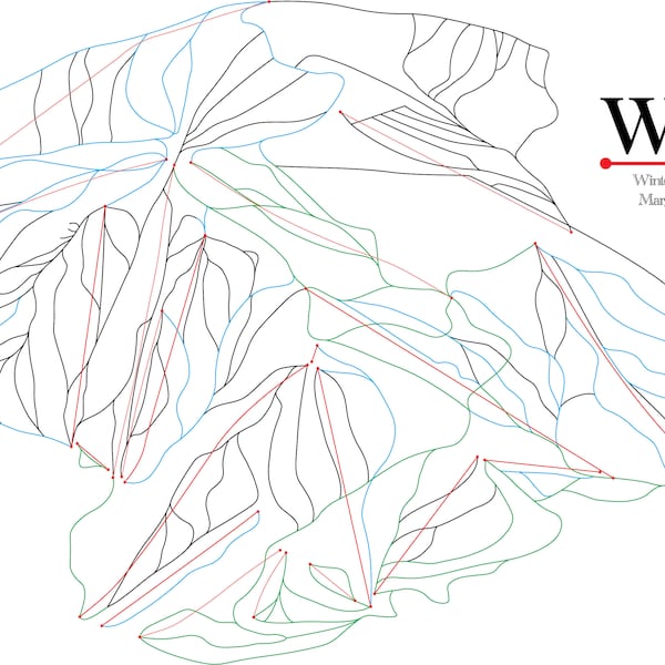 Mary Jane Trail Map - Etsy