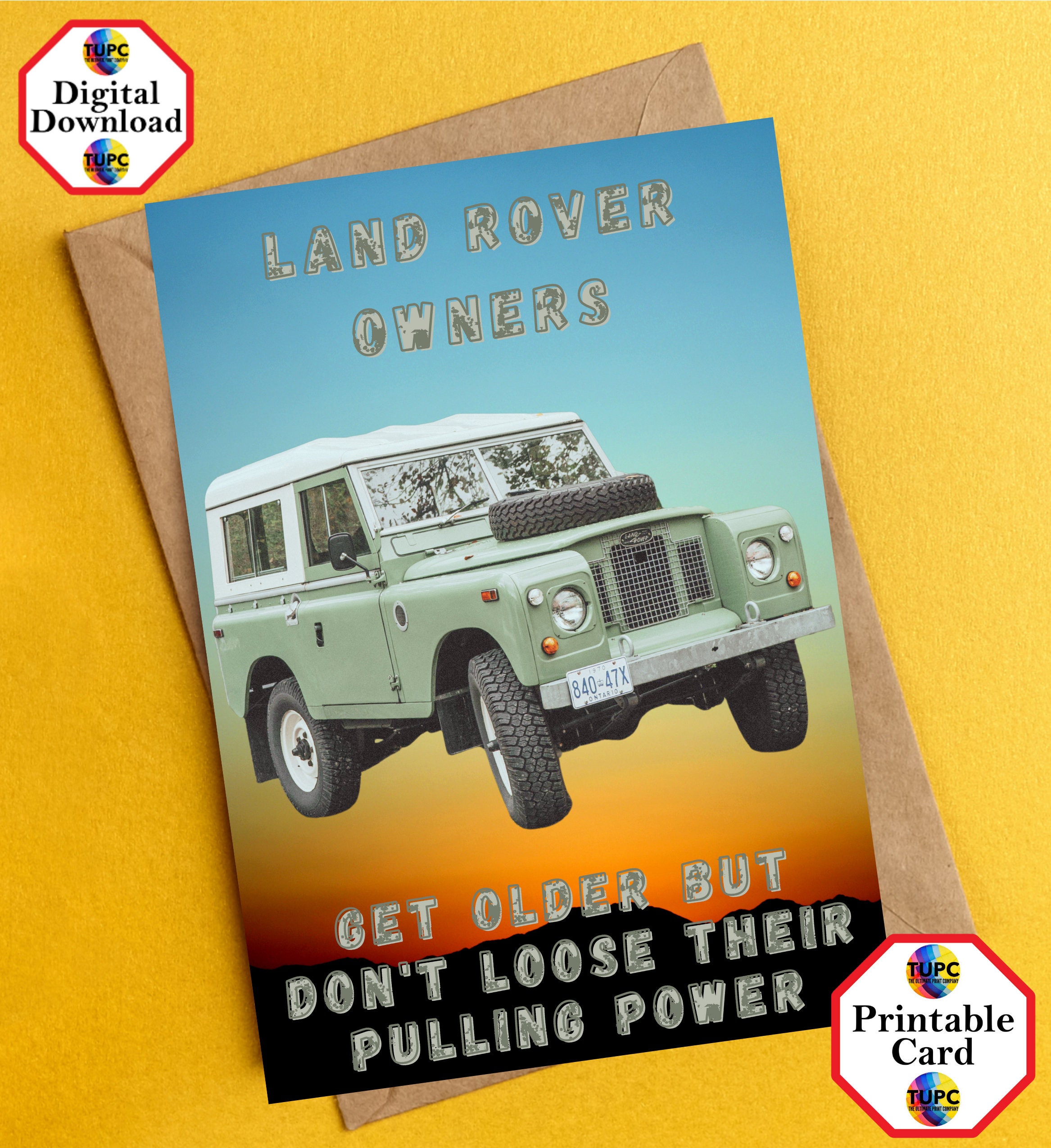 Paper & Party Supplies Classic Land Rover Lover Land Rover Owners ...