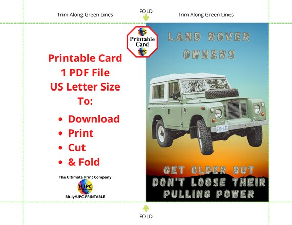 Paper & Party Supplies Classic Land Rover Lover Land Rover Owners ...