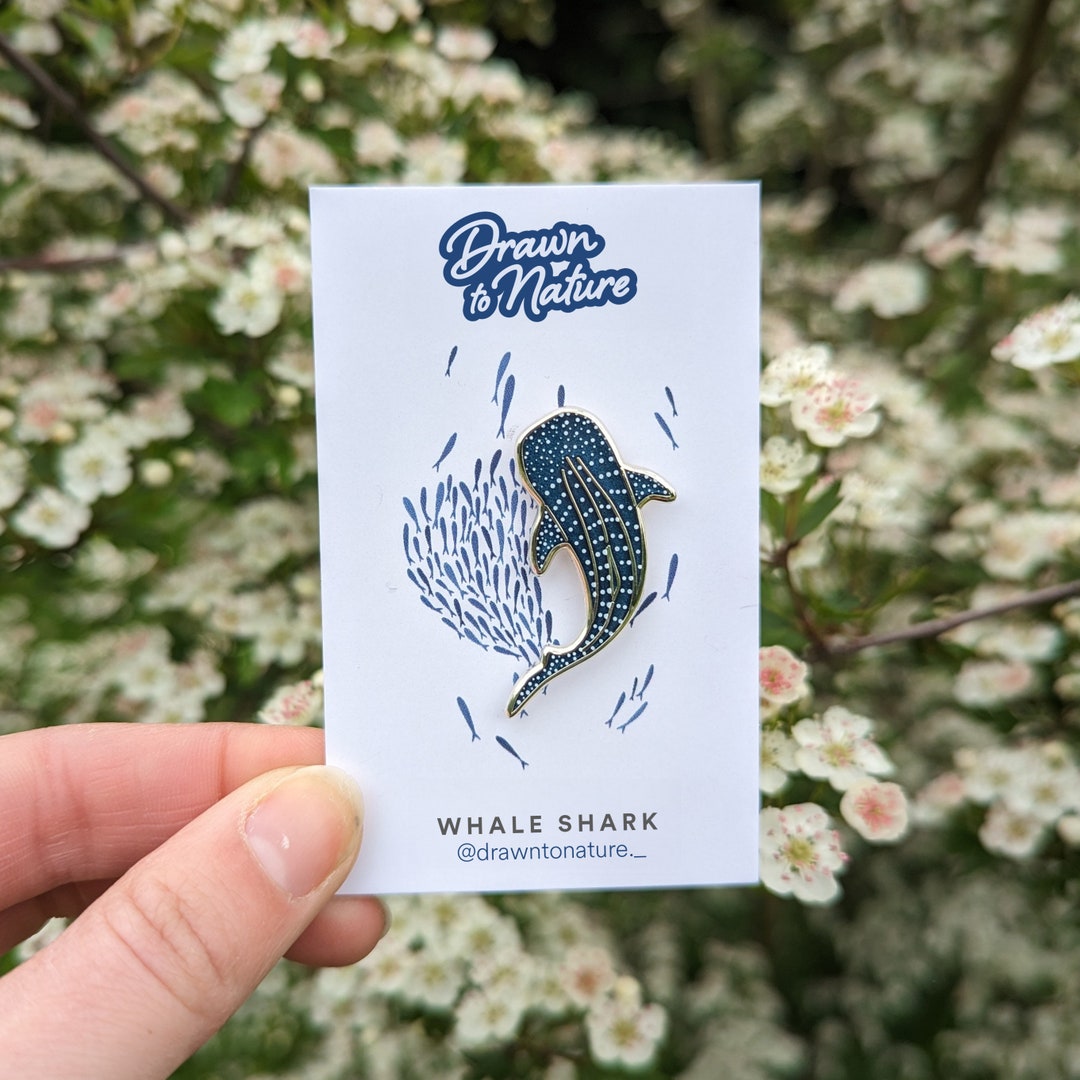 Whale Shark Pin - Ocean Lover - Hard Enamel Pin - Whale Lovers - Animal ...