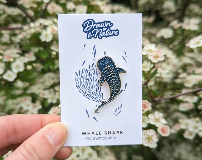 Whale Shark Pin - Ocean Lover - Hard Enamel Pin - Whale Lovers - Animal ...