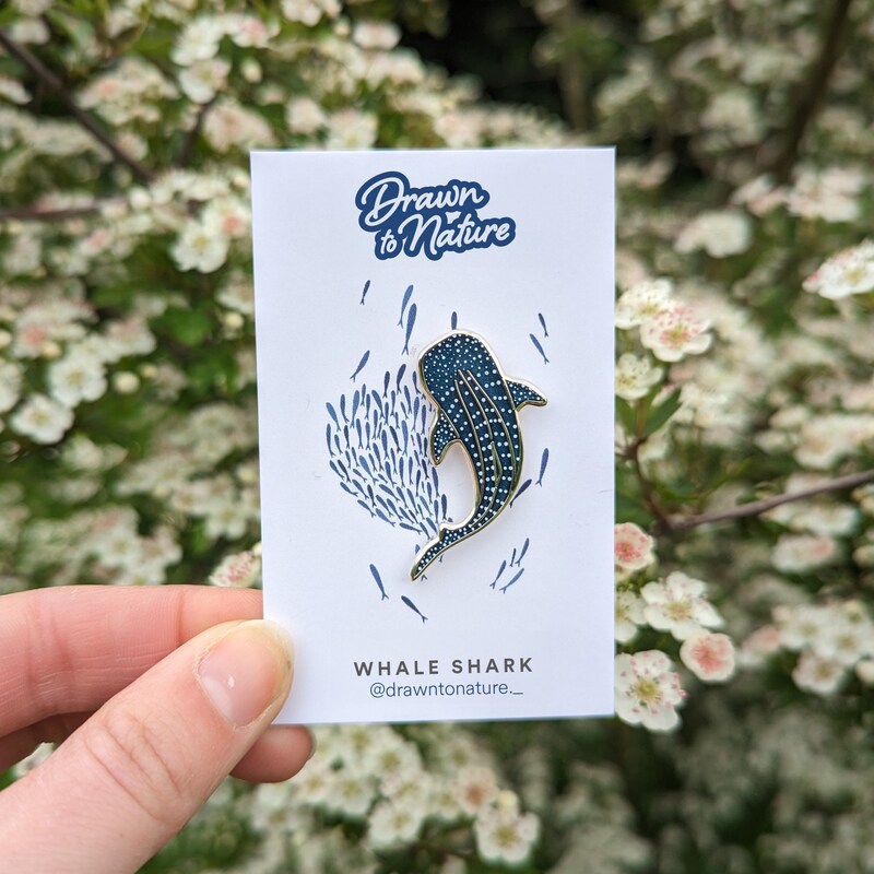 Whale Enamel Pin Etsy