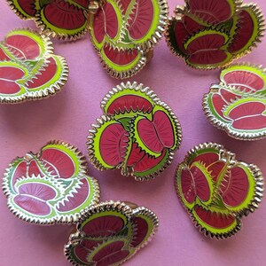 Venus Flytrap Enamel Pin: Botanical Lover Gift - Etsy