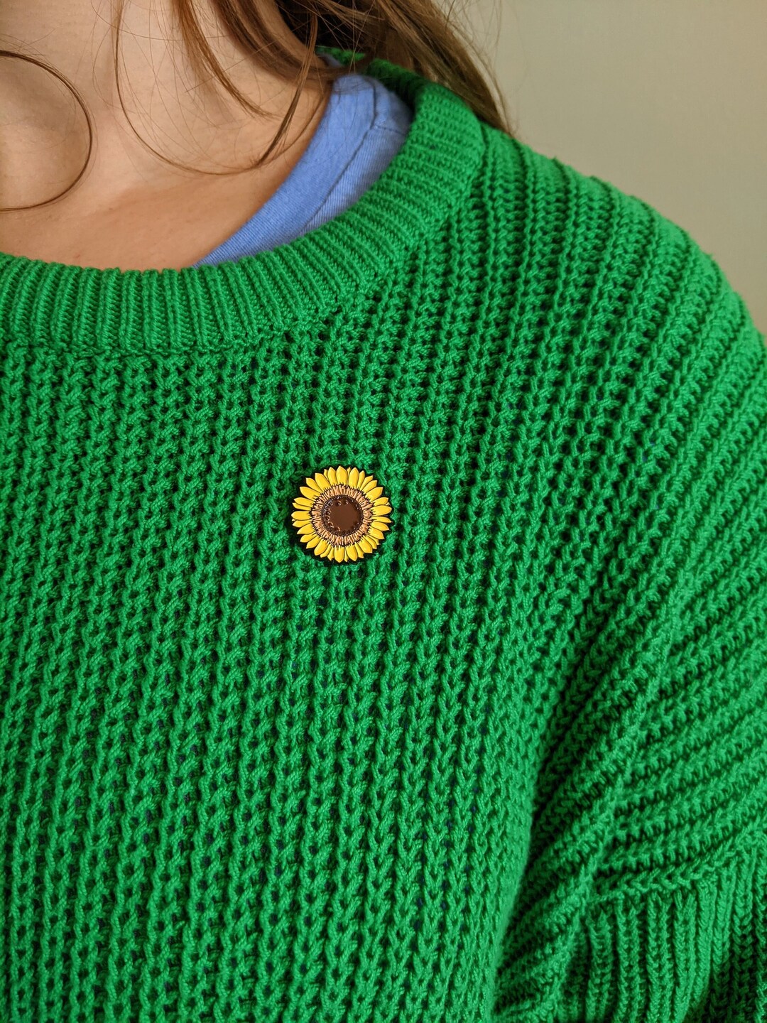 Sunflower Pin - Summer Enamel Pin - Colorful Soft Enamel Pin Badge ...