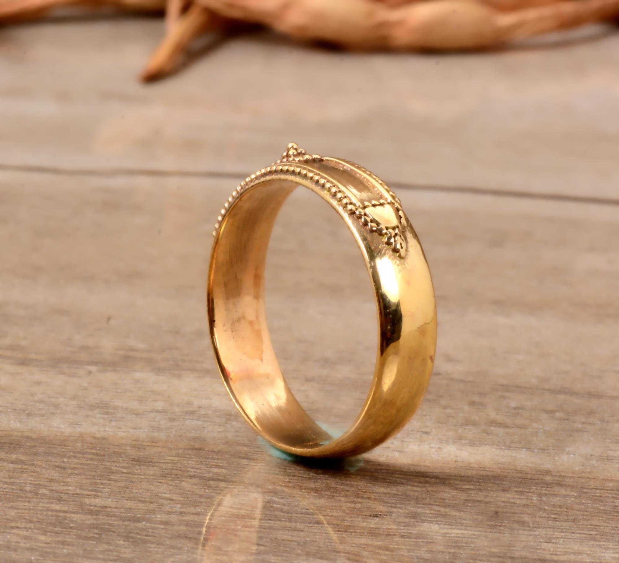 Brass Band Ring Simple Designs Ring Brass Ring Promise - Etsy
