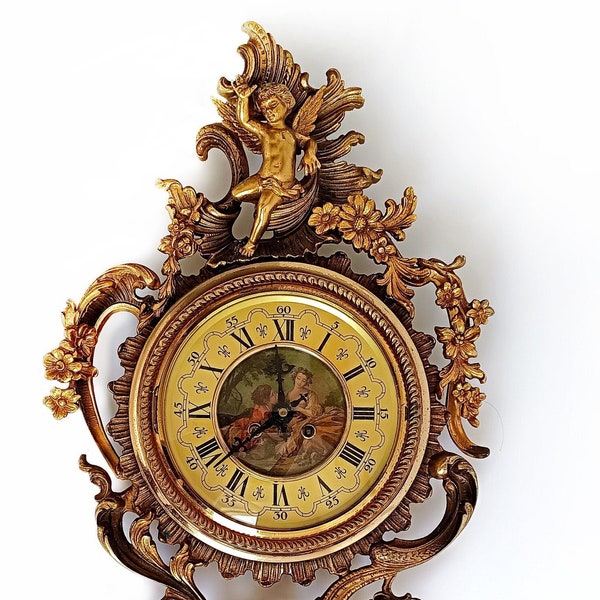 Antique Wall Clock - Etsy