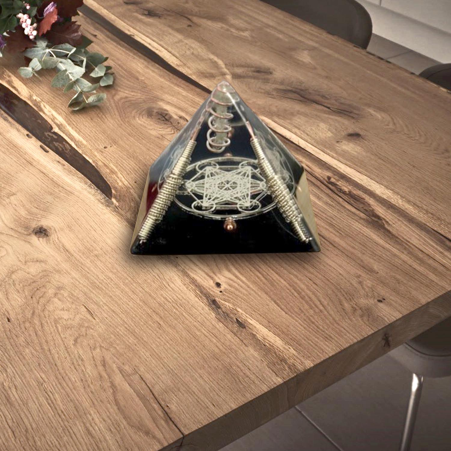 Mini Metatron Stargate Orgonite Pyramid, Energy Tool, Meditation Tool ...