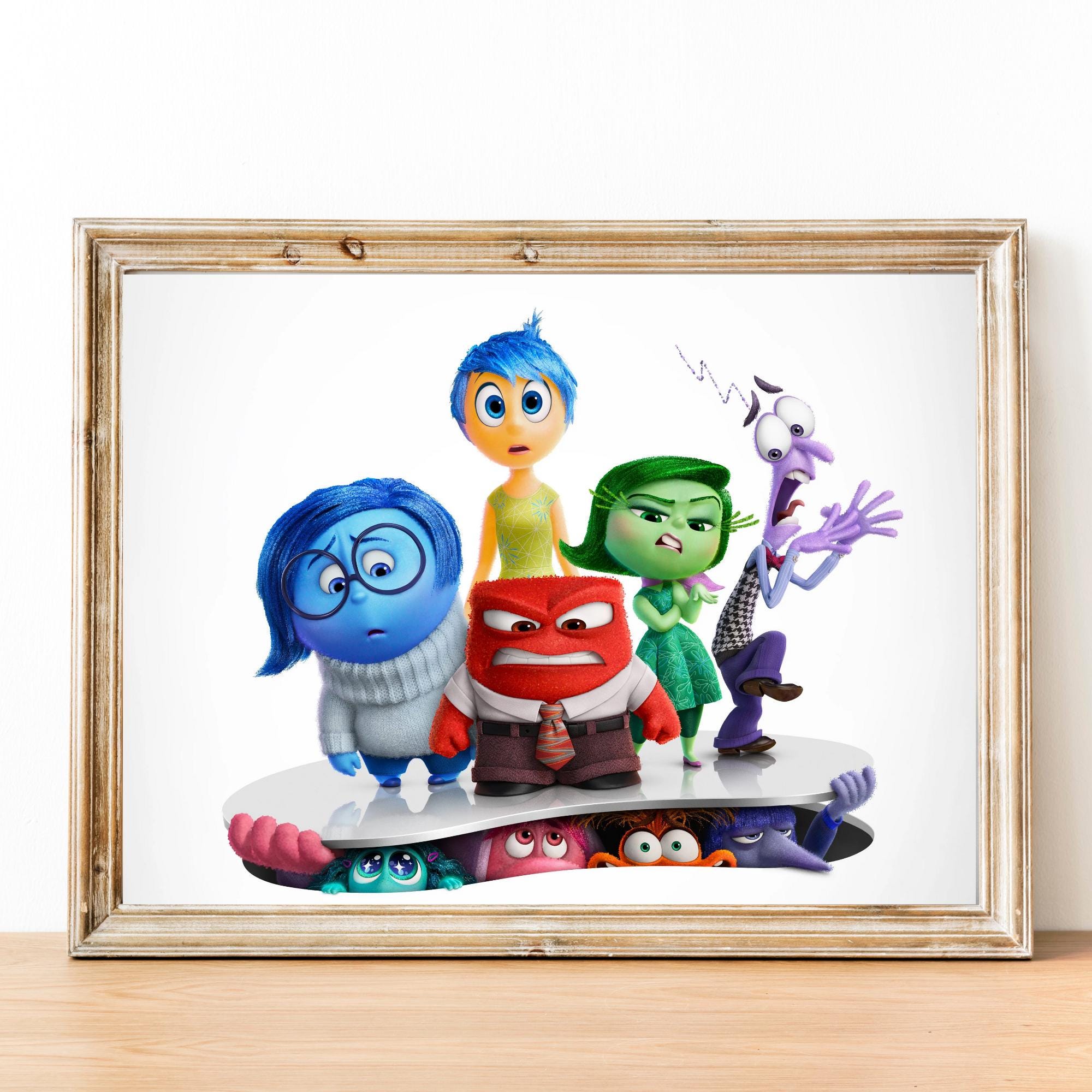 Inside Out 2 Printable Poster, Animation Film Wall Art, Kids Room Decor ...