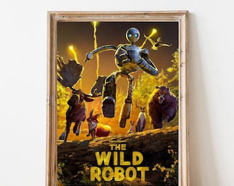The Wild Robot Printable Poster, Roz and Brightbill Picture, Animated ...