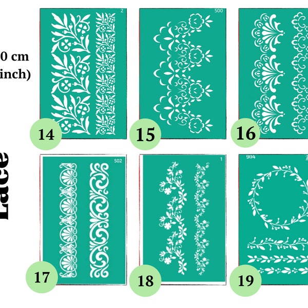 Elegant Lace Stencil - Etsy