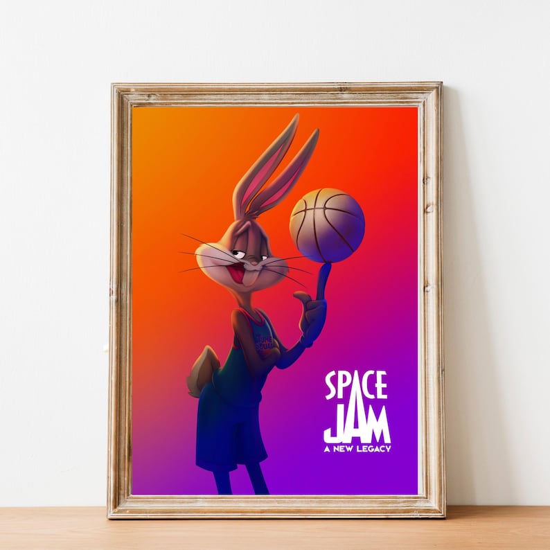 Space Jam: A New Legacy Printable Poster, Space Jam 2 Animation Film ...