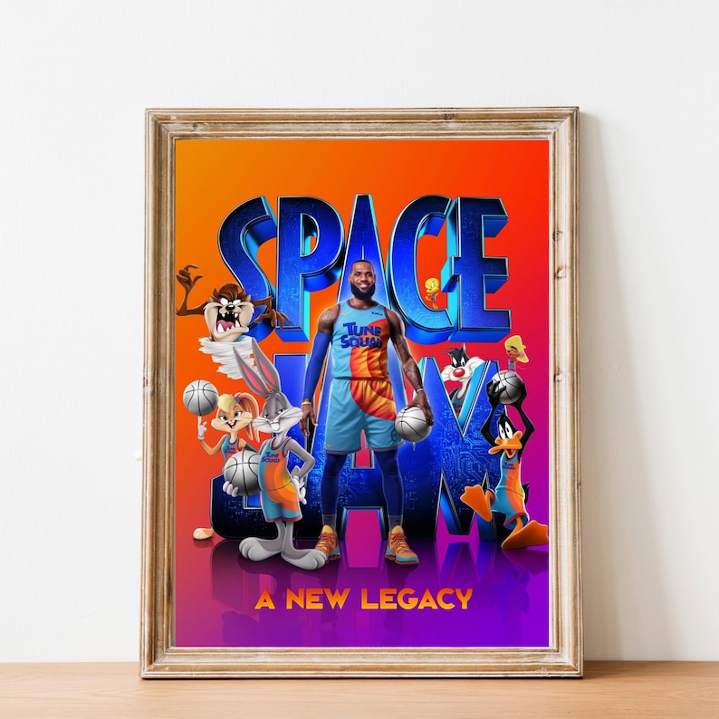 Space Jam: A New Legacy Printable Poster, Space Jam 2 Animation Film ...