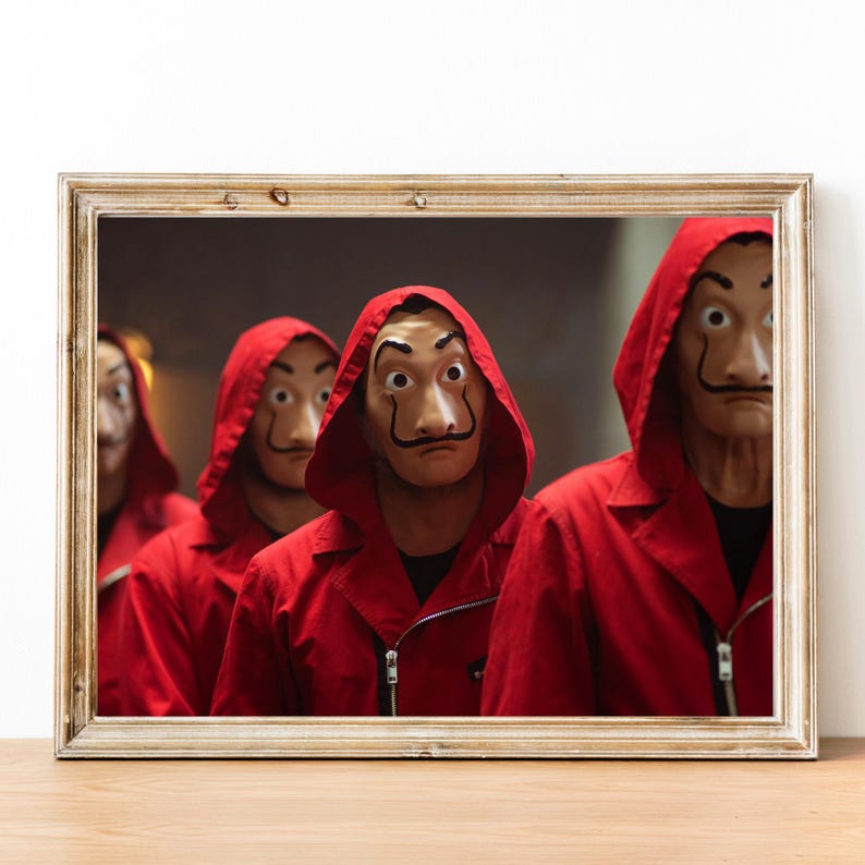 Money Heist Poster, the House of Paper Movie Printable Picture ...