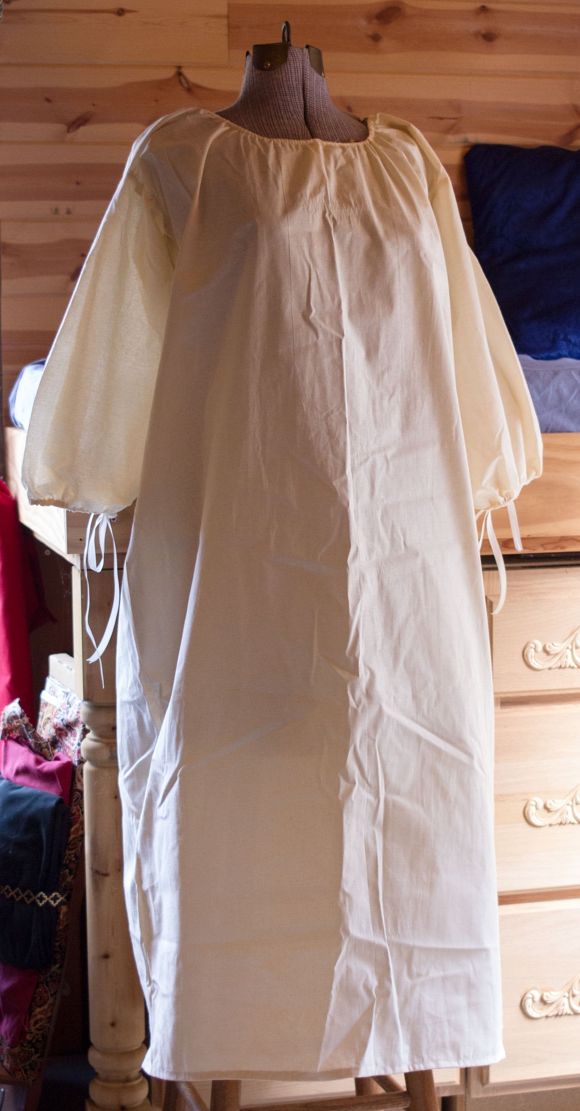 18th Century Ivory Cotton Muslin Chemise - Etsy