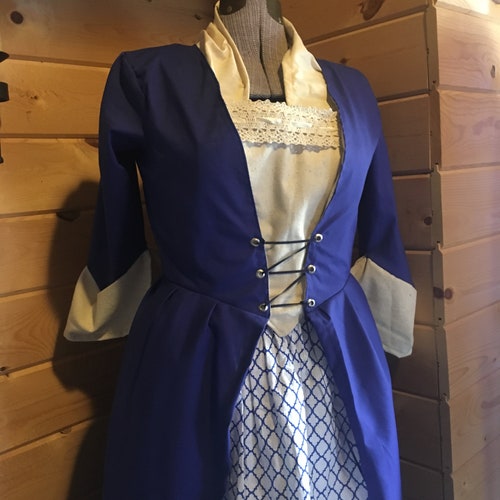 Colonial 18th Century Outlander Williamsburg Cotton Ballgown - Etsy
