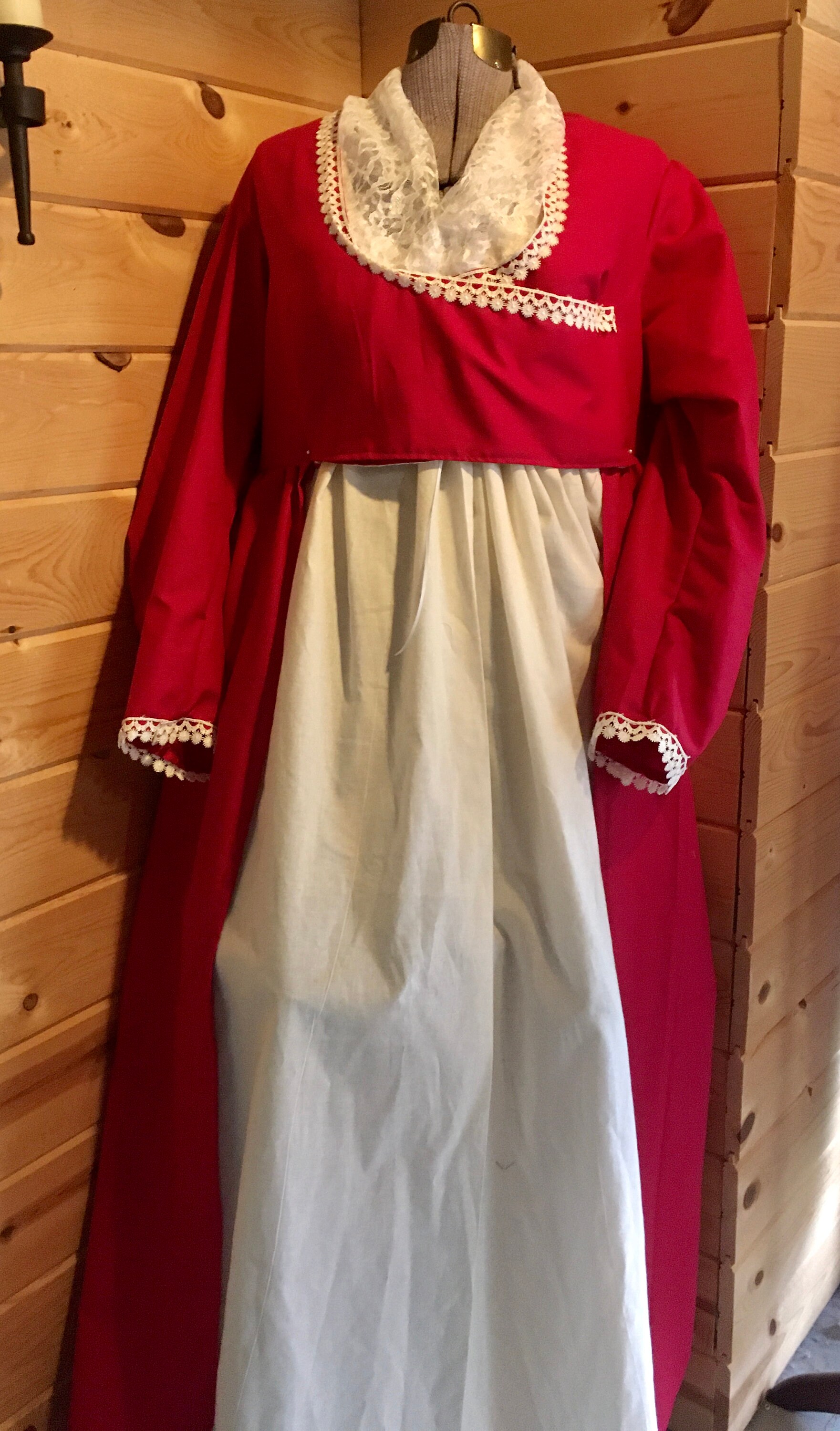 19th Century Emma Jane Austen Empire Waist Day Dress - Etsy