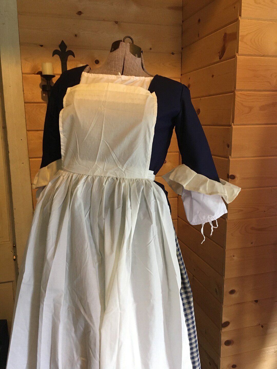 Colonial Bibbed Pinner Apron - Etsy