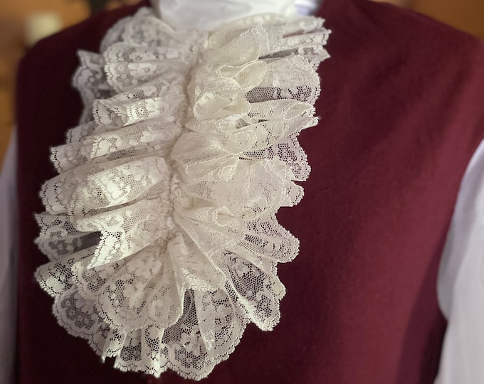 Colonial Cravat Lace Neck Ruff | Etsy