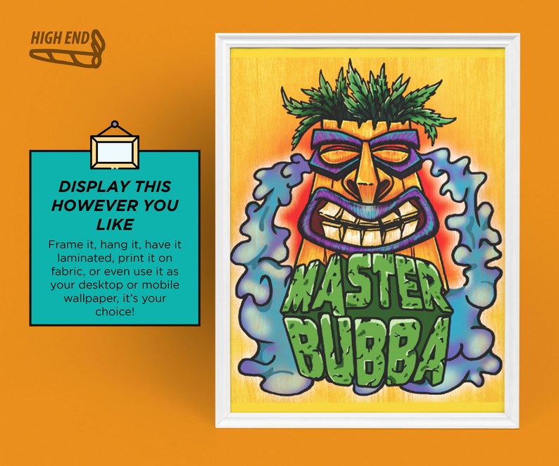 Master Bubba Downloadable Ready to Print Digital Poster. - Etsy