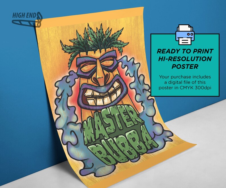 Master Bubba Downloadable Ready to Print Digital Poster. - Etsy