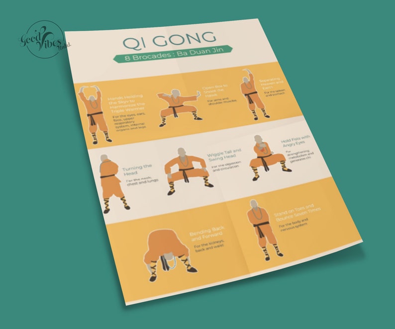 Qi Gong Downloadable Poster. Downloadable Print. Digital Posters ...