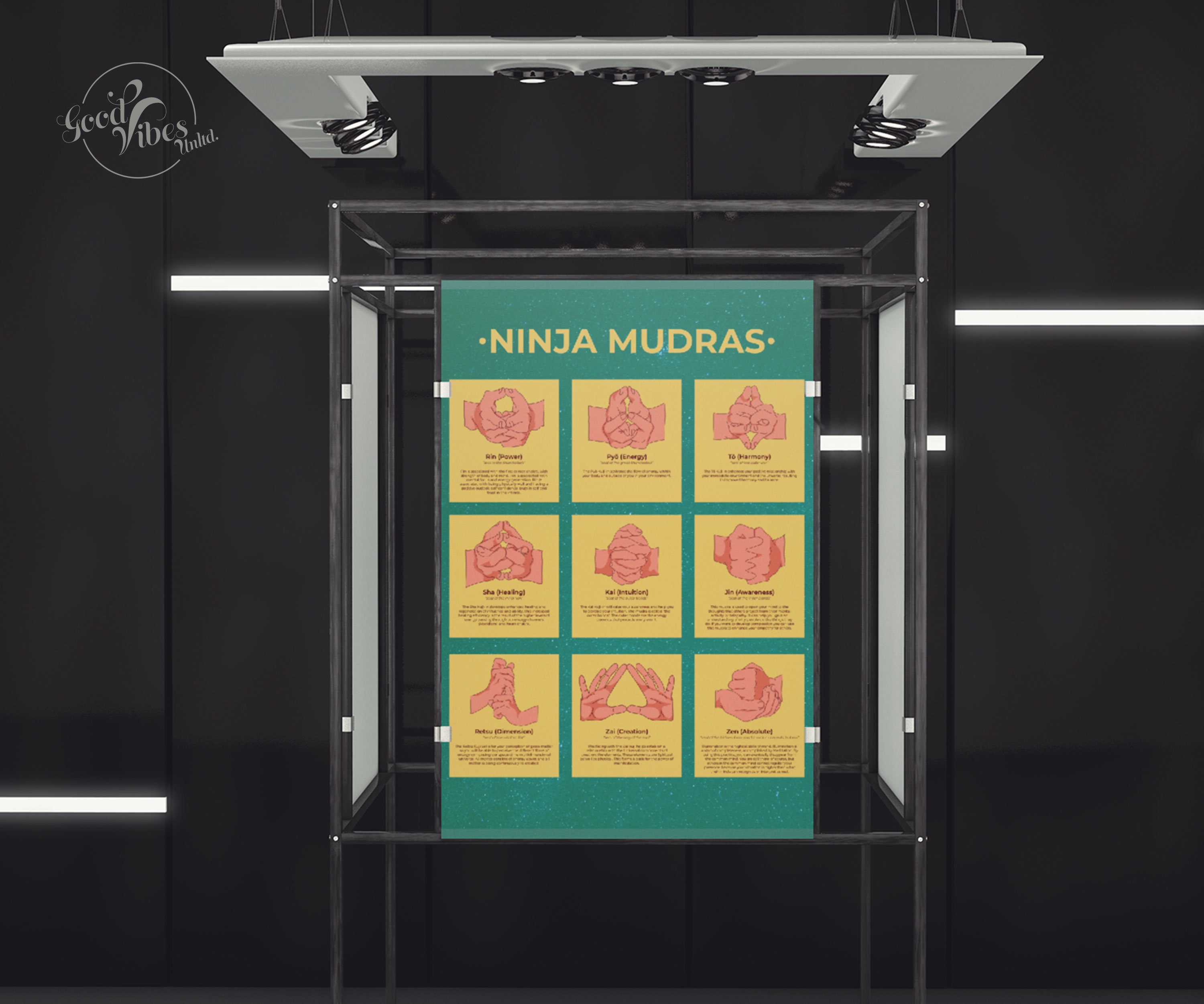 Ninja Mudras Downloadable Poster. Ready to Print, Digital, Trendy ...