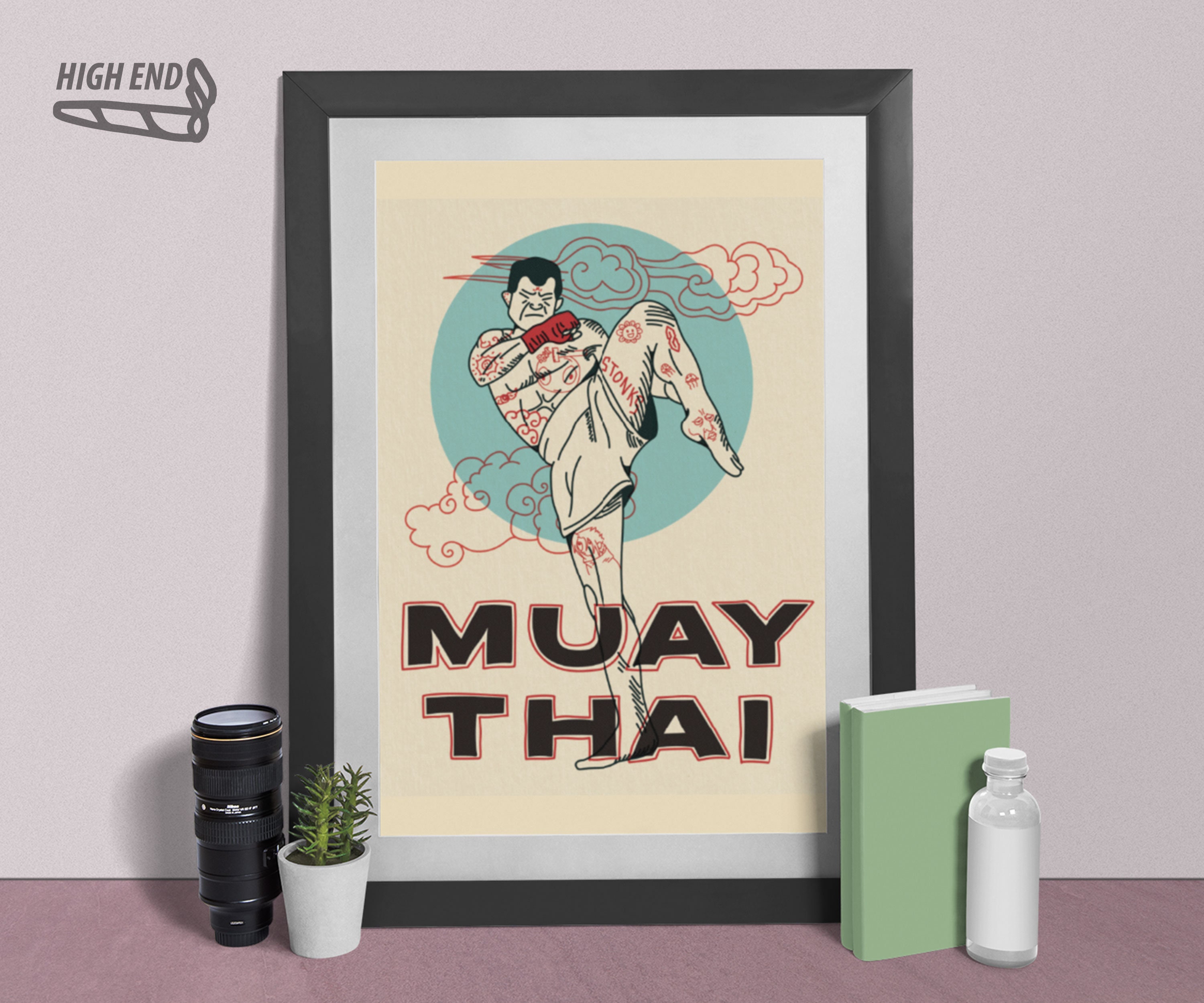 Muay Thai Digital Ready to Print Downloadable Poster. Wall, Gym, Home ...