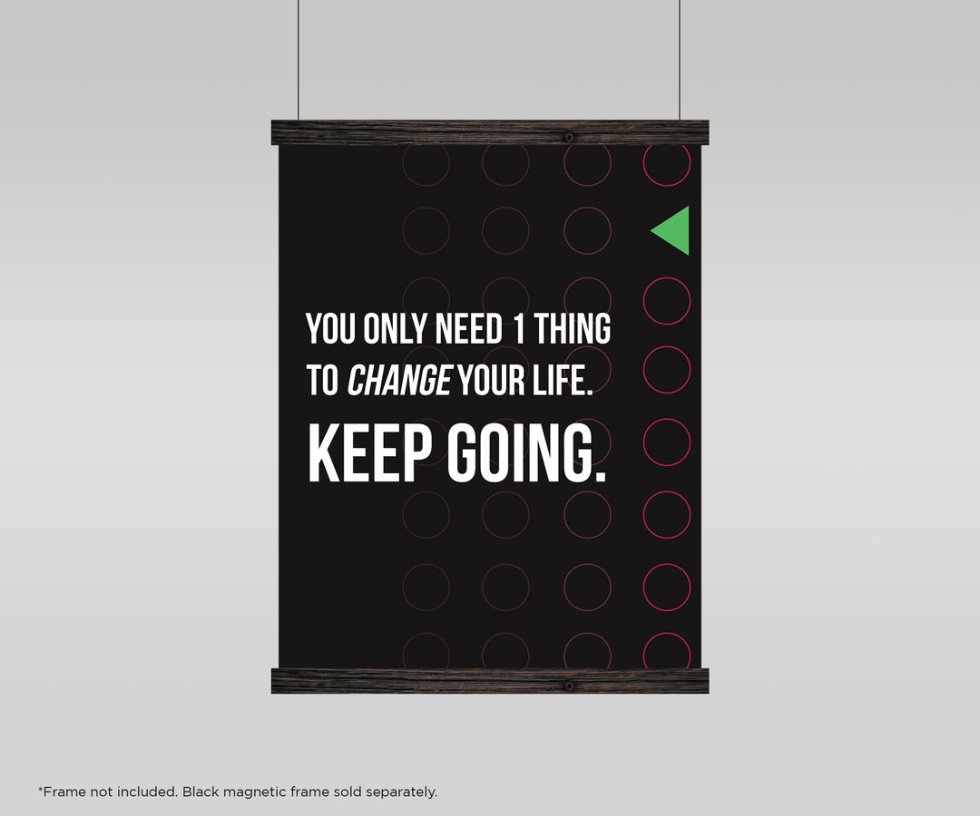 Keep Going Inspirational Ready to Print Downloadable Poster ...