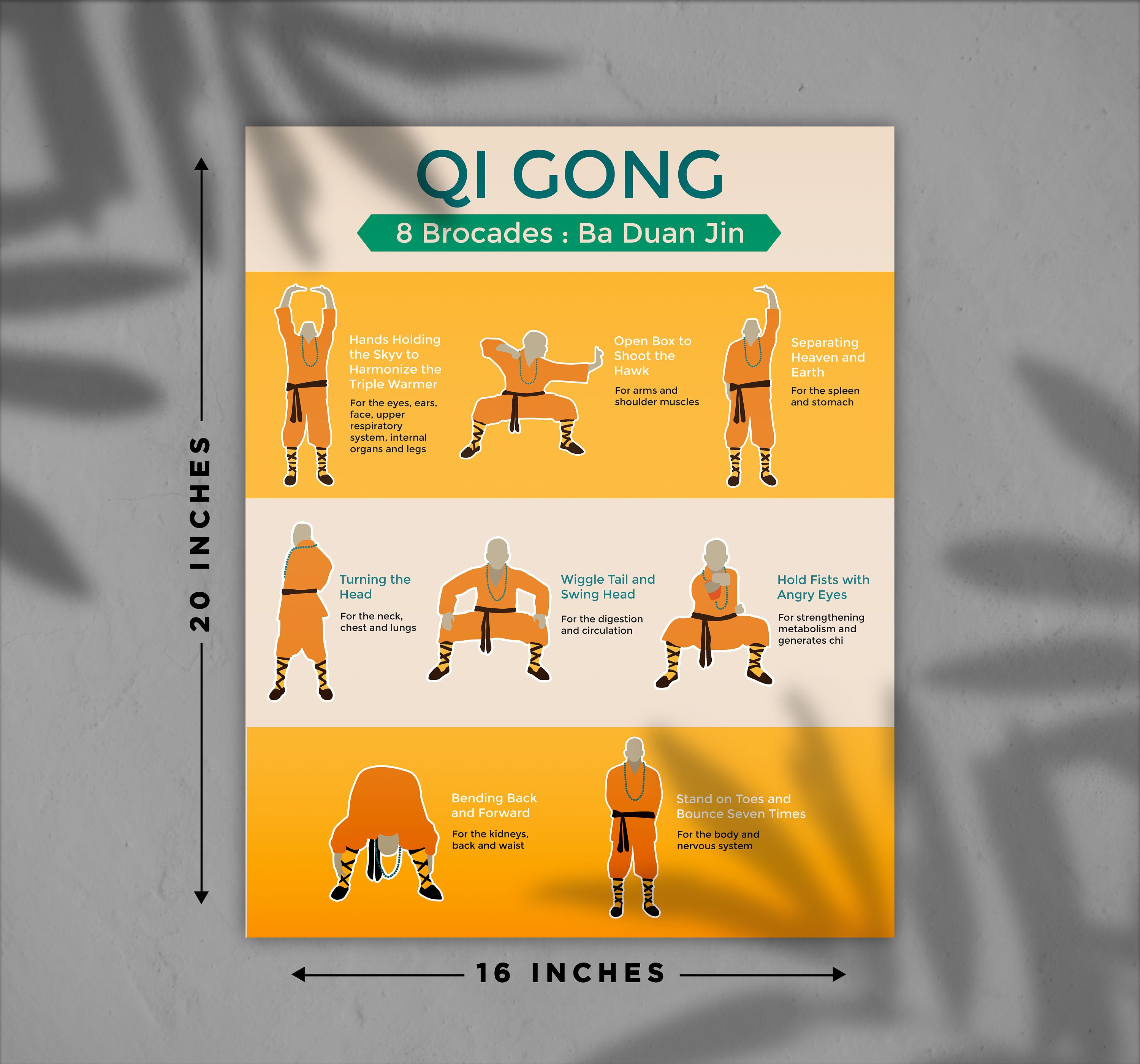 Qi Gong Downloadable Poster. Downloadable Print. Digital - Etsy