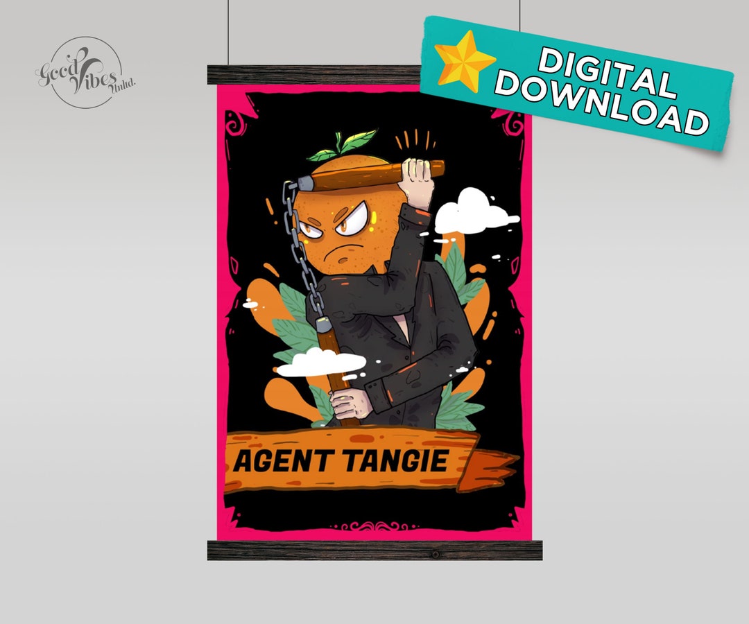 Agent Tangie Downloadable Poster. Digital, Ready to Print, Trendy ...
