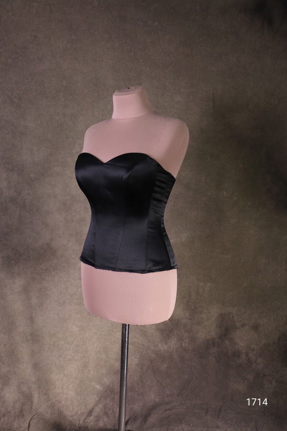 Classic black dress corset colored corset for prom or evening | Etsy