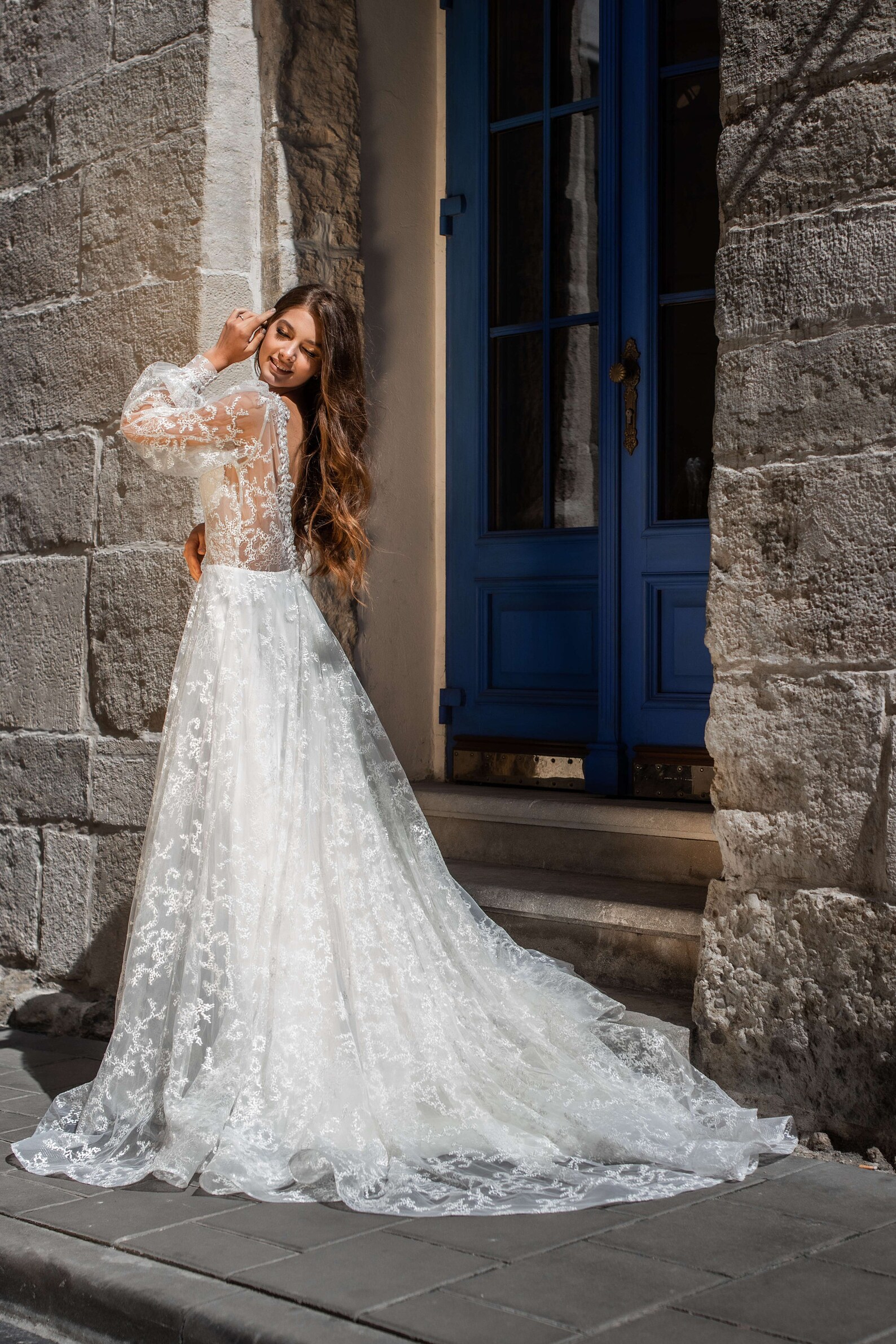 Tutu Wedding Dress With Long Sleeves Bohemian Wedding Dress | Etsy