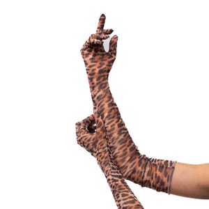 Leopard Print Gloves, Animal Print Gloves, Cosplay Costume Gloves - Etsy