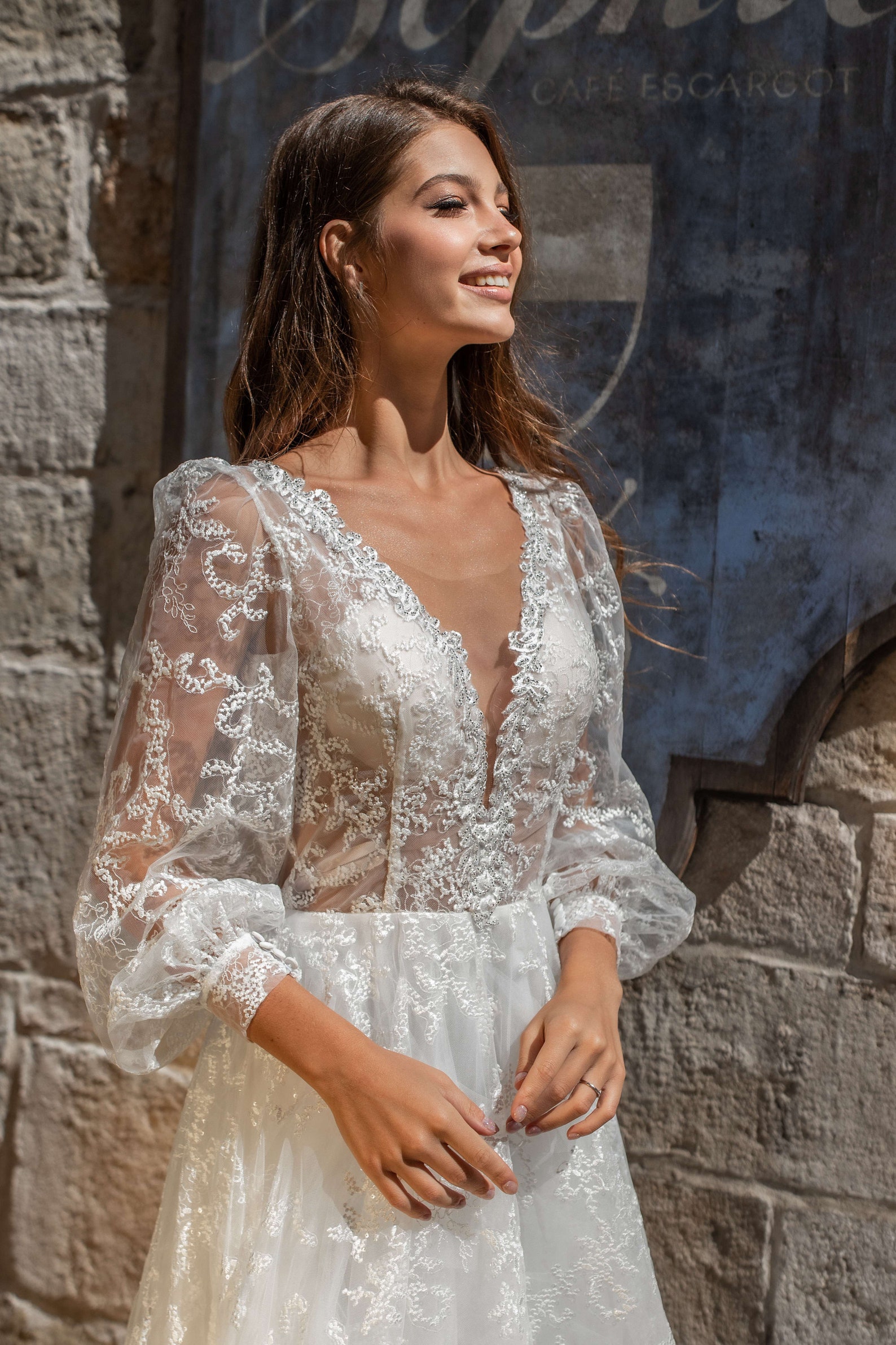 Tutu Wedding Dress With Long Sleeves Bohemian Wedding Dress | Etsy