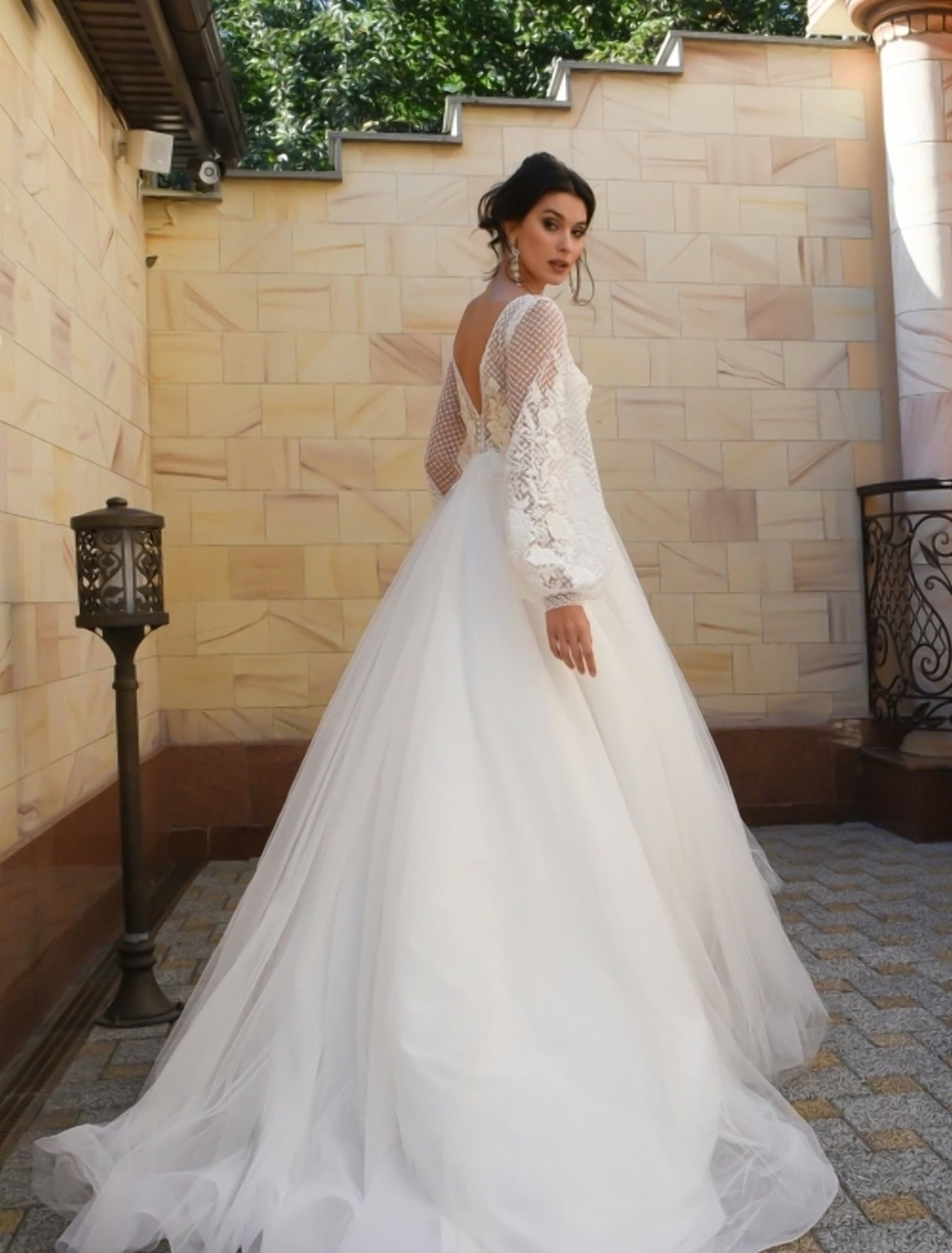 Long sleeve wedding dress tulle tutu wedding dress lush | Etsy