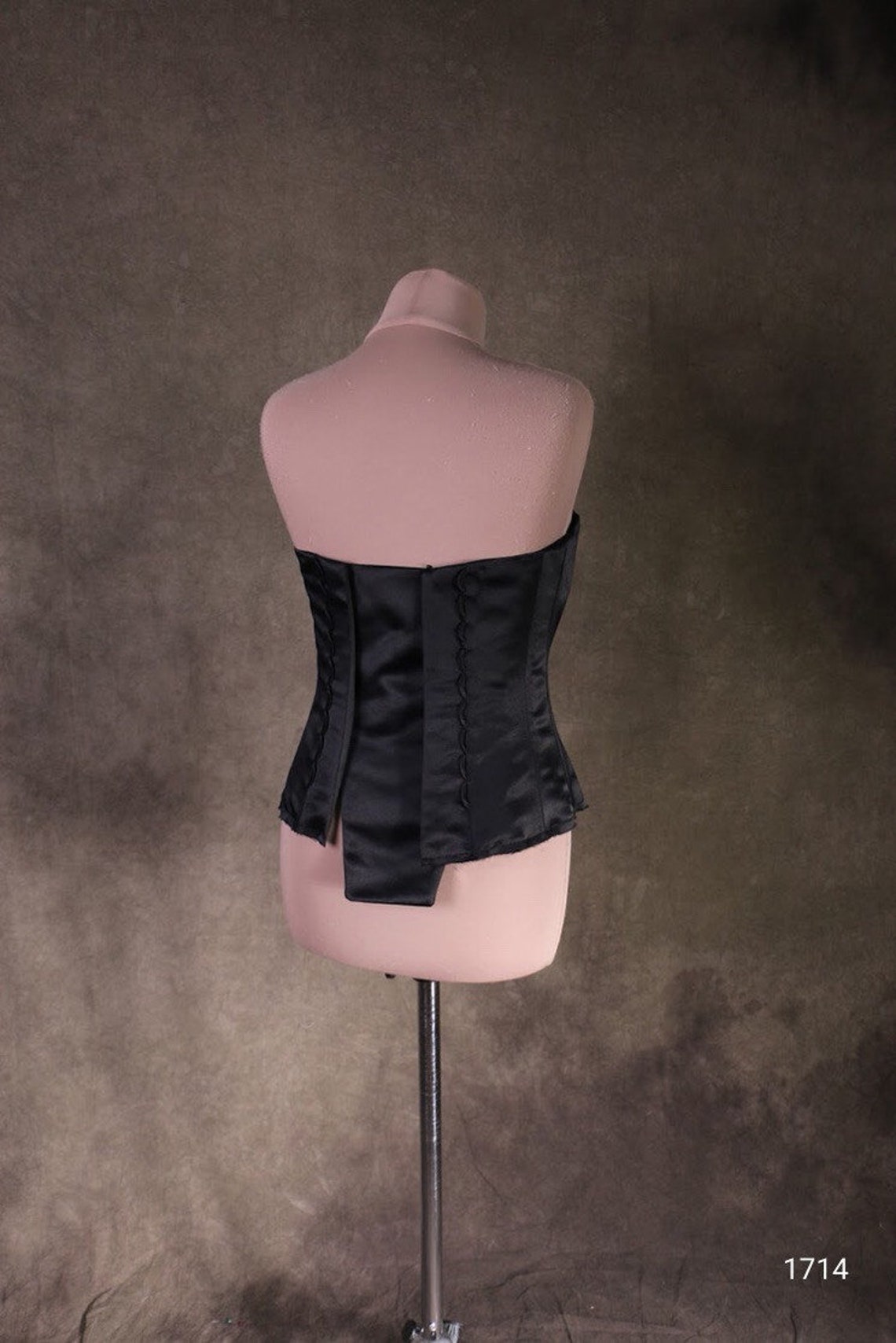 Classic black dress corset colored corset for prom or evening | Etsy