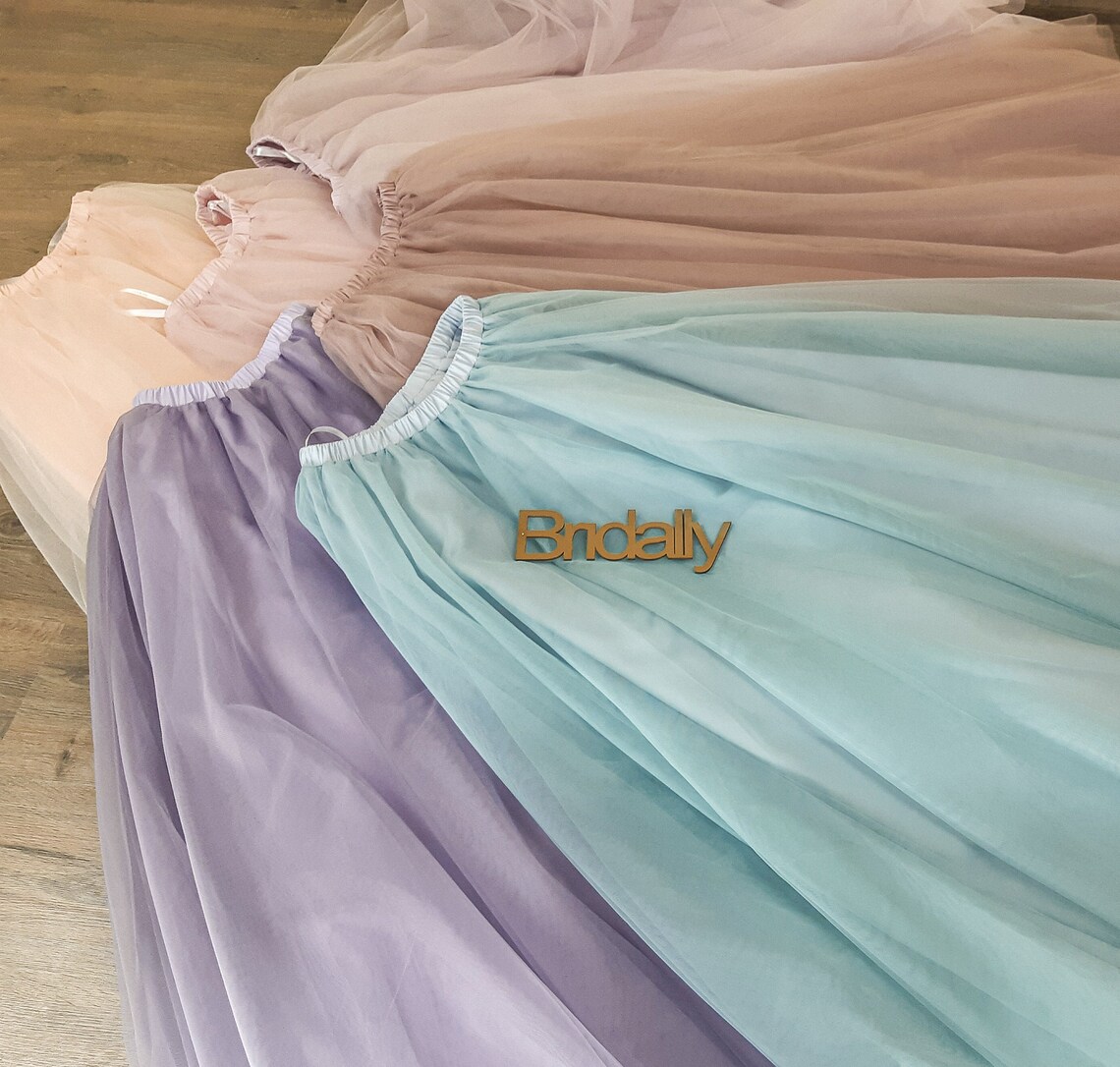 Tulle skirt in pastel colors floor length tutu skirt tulle | Etsy