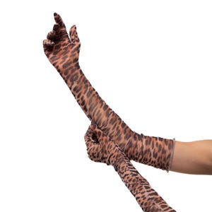 Leopard Print Gloves, Animal Print Gloves, Fashion Accessories Gloves ...