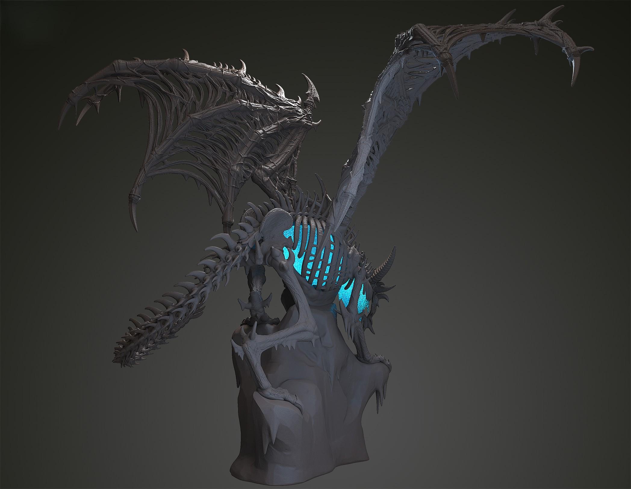 Sindragosa Warcraft Figure. 3D Printed Unpainted *12k Model. Gift for ...