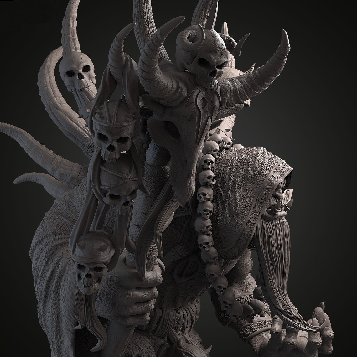 Guldan Warcraft Figure. 3D Printed Resin 12k Model. Gift for Gamer. Wow ...