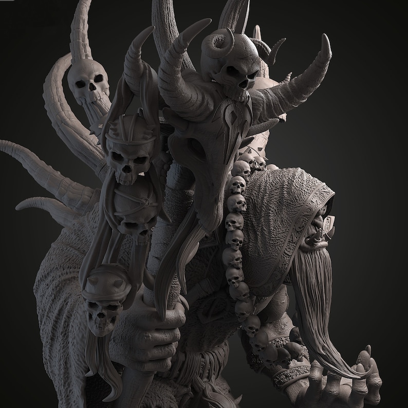 Guldan Warcraft Figure. 3D Printed Resin 12k Model. Gift for Gamer. Wow ...