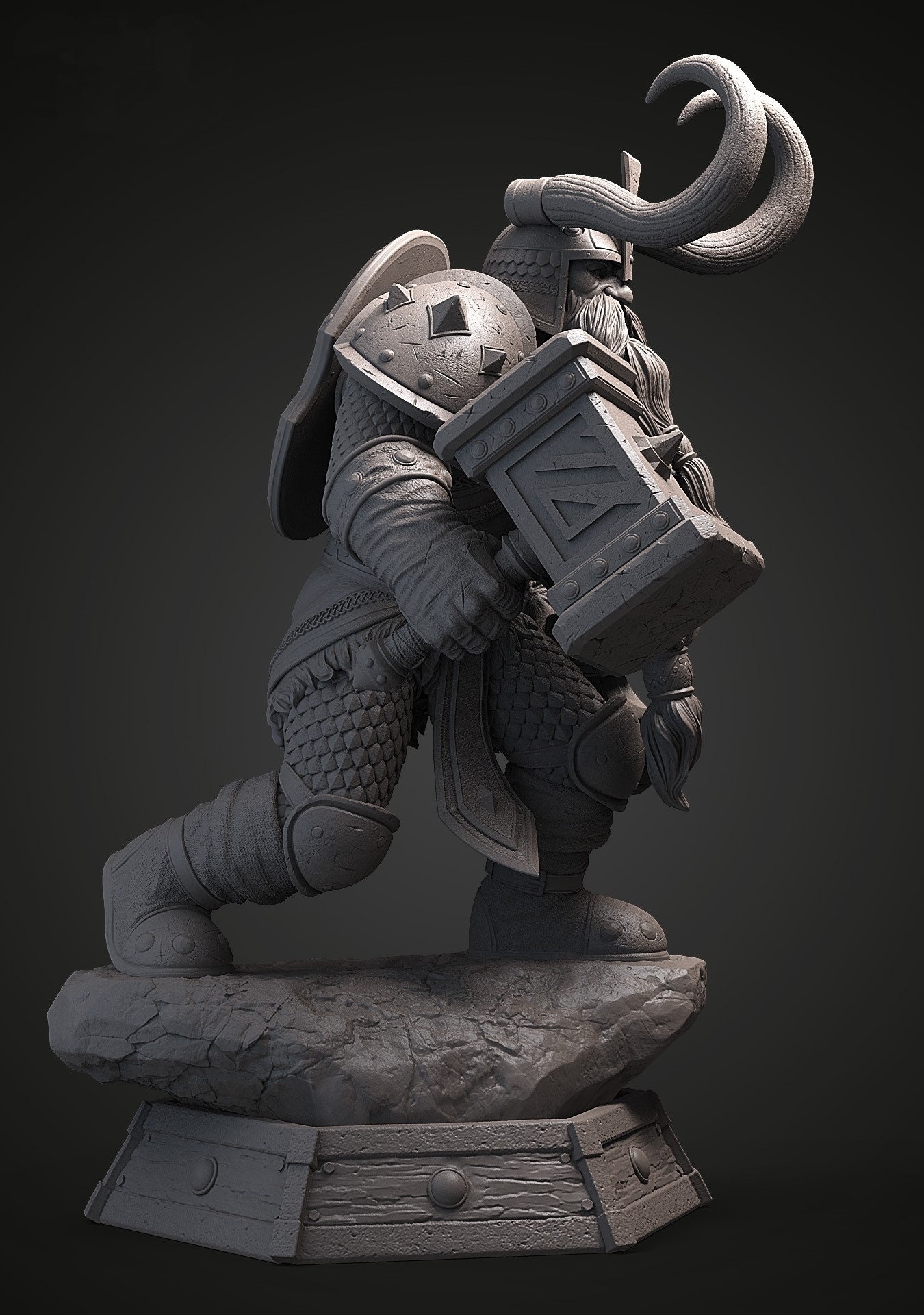 Muradin Bronzebeard Warcraft Figure. 3D Printed 12k Model. Gift for ...