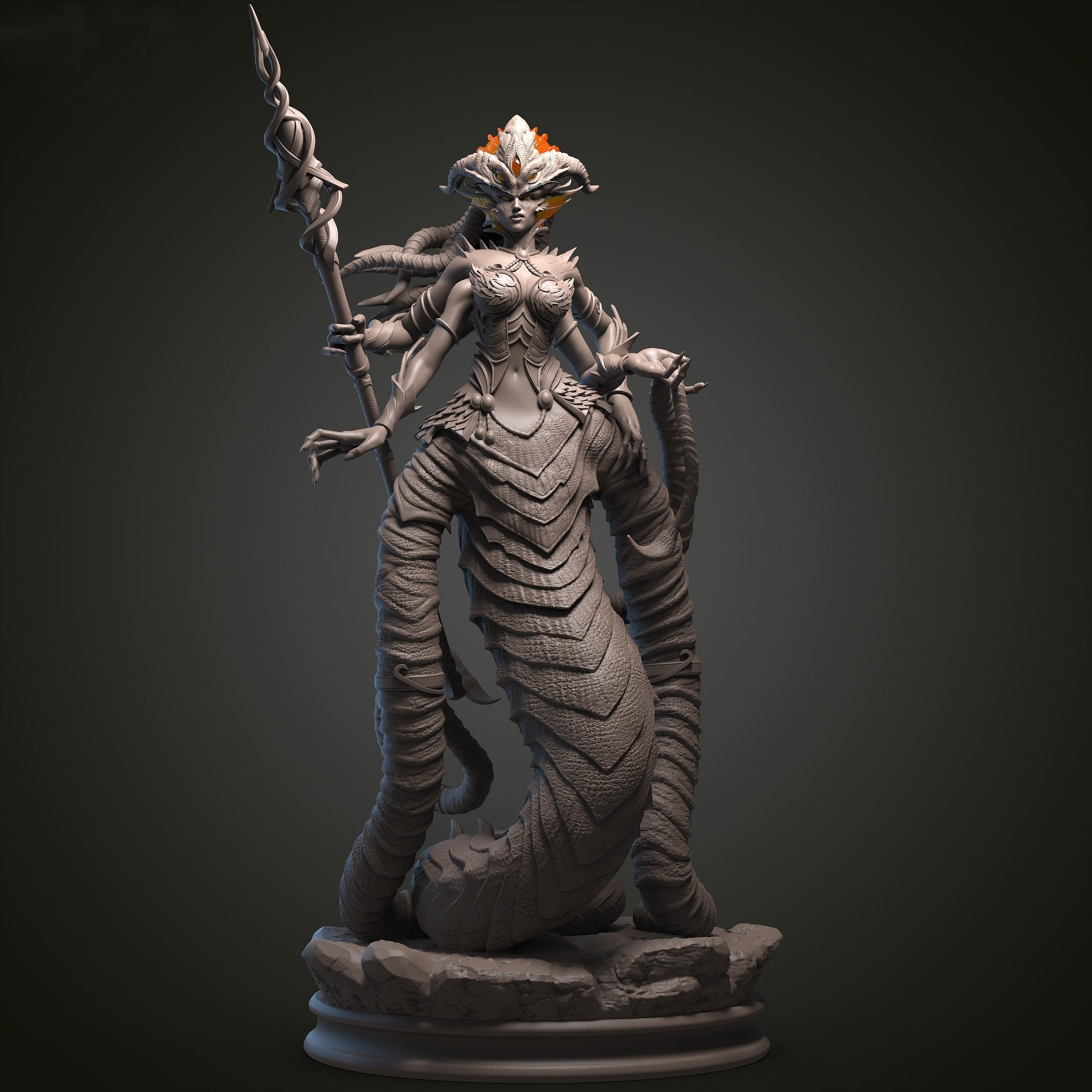 Queen Azshara Warcraft Figure. 3D Printed Resin 12k Model. Gift for ...