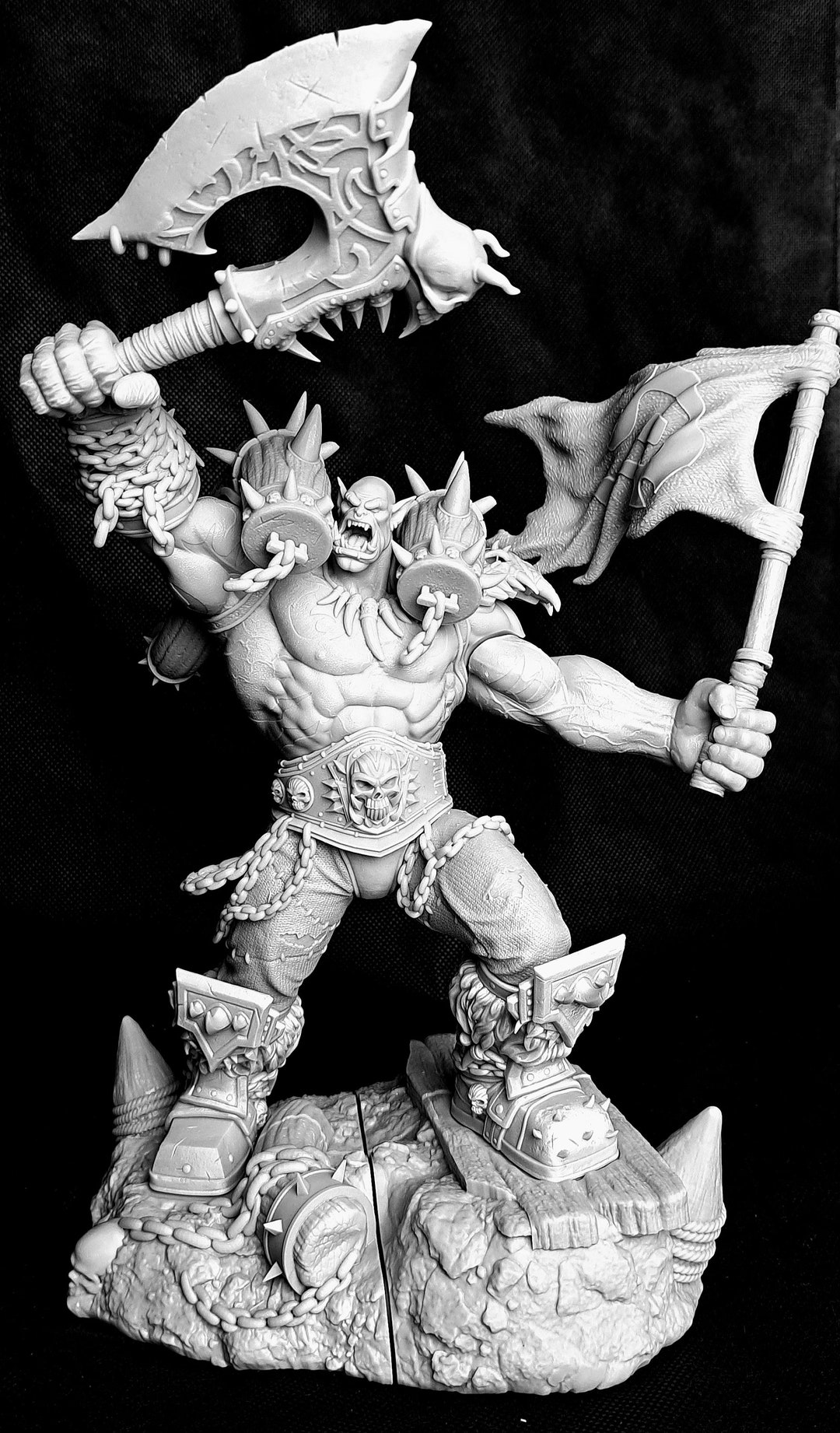Garrosh Hellscream Warcraft Figure. 3D Printed Rwsin 12k Model. Gift ...