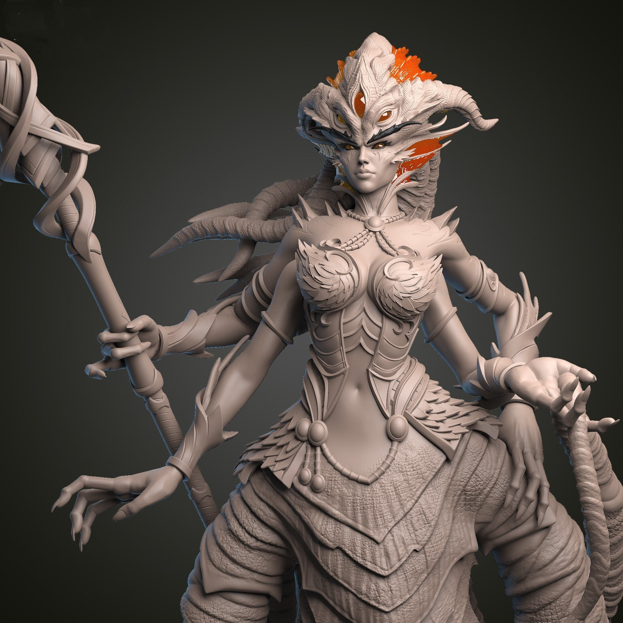 Queen Azshara Warcraft Figure. 3D Printed Resin 12k Model. Gift for Gamer. Wow Statue. Handmade ...