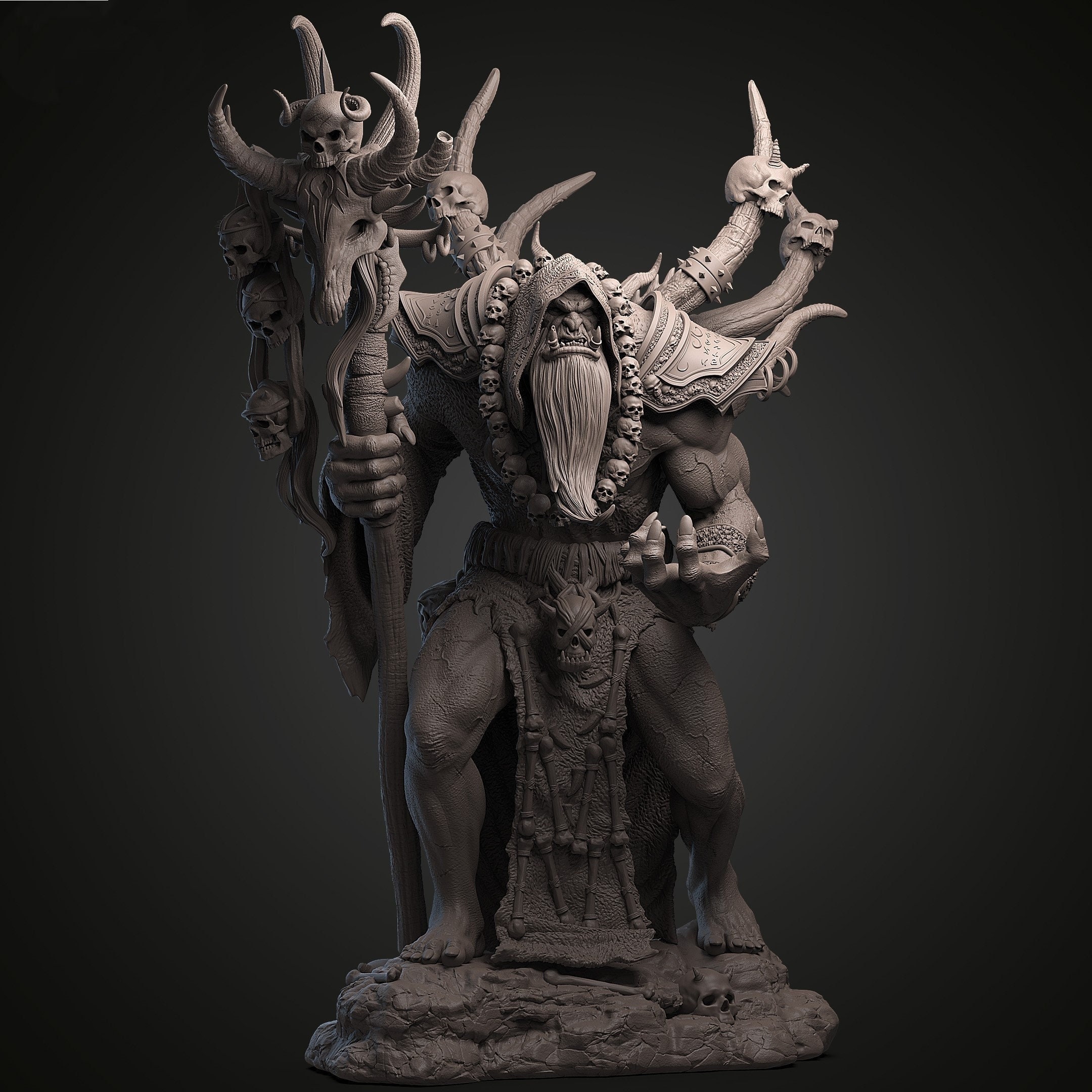 Guldan Warcraft Figure. 3D Printed Resin 12k Model. Gift for Gamer. Wow ...