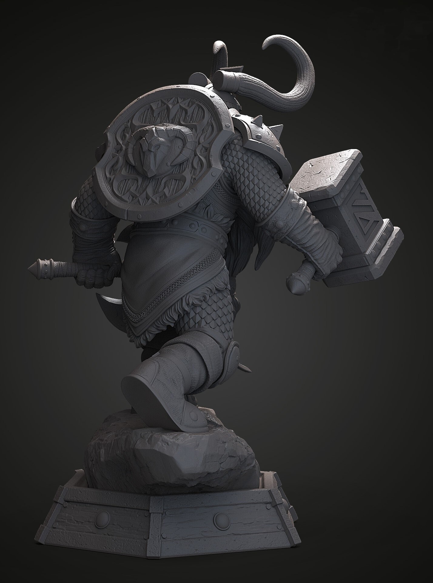Muradin Bronzebeard Warcraft Figure. 3D Printed Reain *12k Model. Gift ...