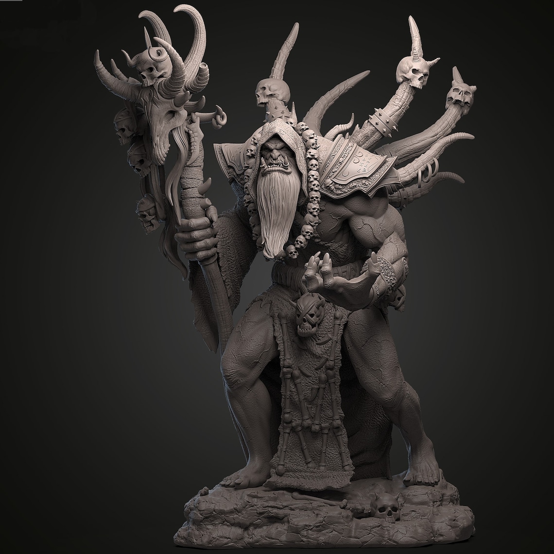 Guldan Warcraft Figure. 3D Printed Resin 12k Model. Gift for Gamer. Wow ...