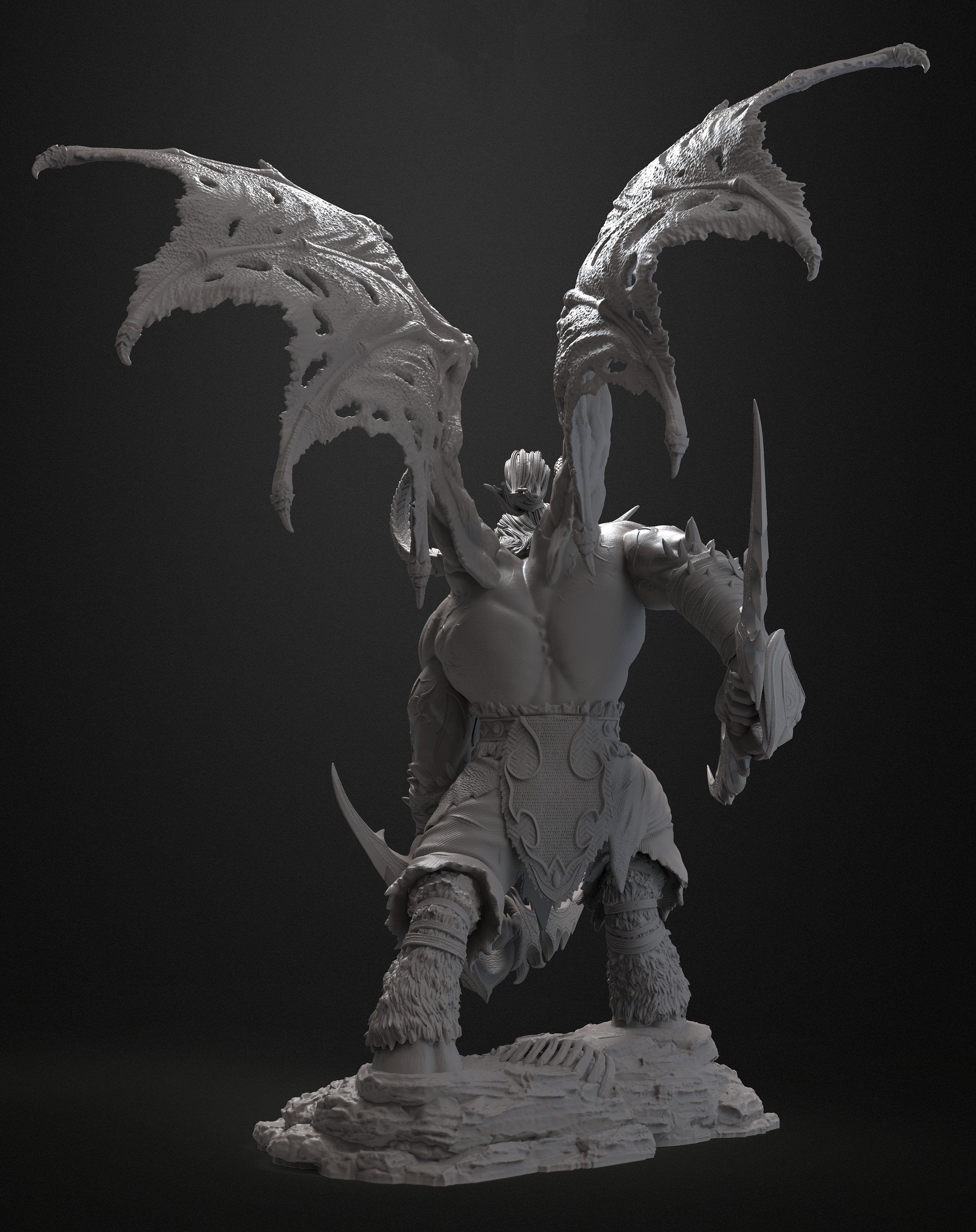 Illidan Stormrage Figure. 3D Printed Resin *12k Model. Gift for Gamer ...